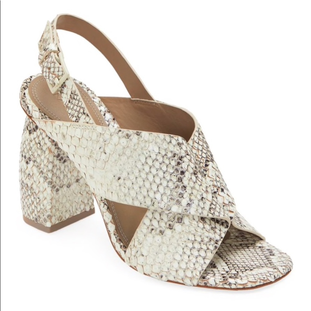 Mercedes Castelo Leather Slingback Sandals - Gem